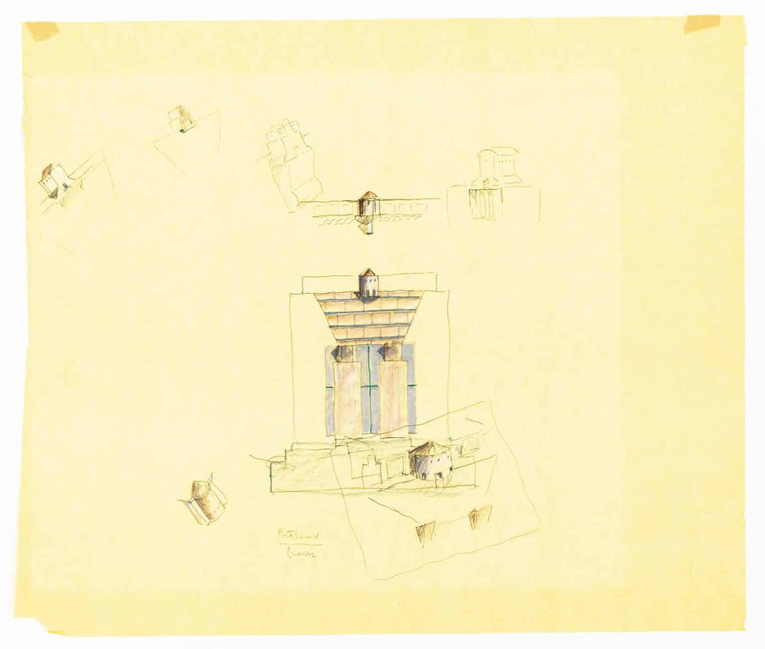 Michael Graves’ Rooftop Village (1985) – Drawing Matter