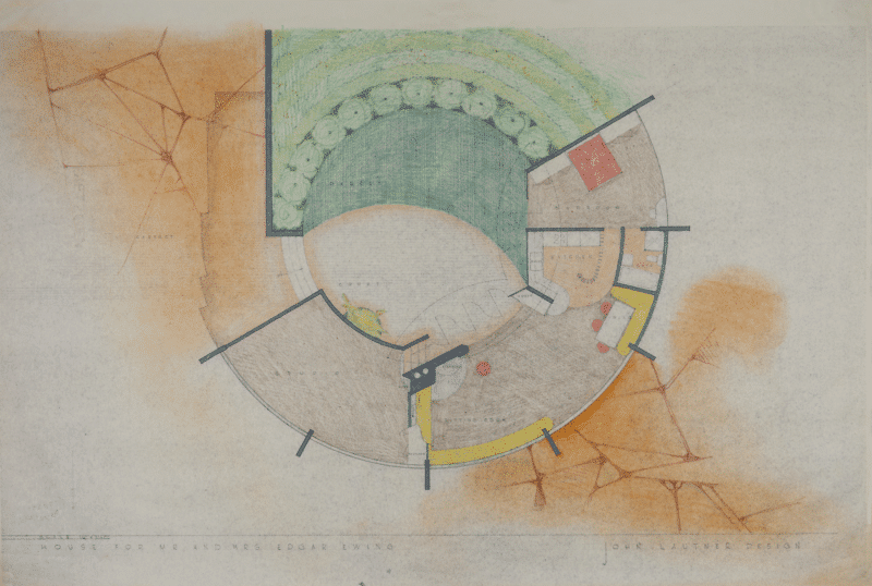 John Lautner: House and Studio for Edgar Ewing – Drawing Matter