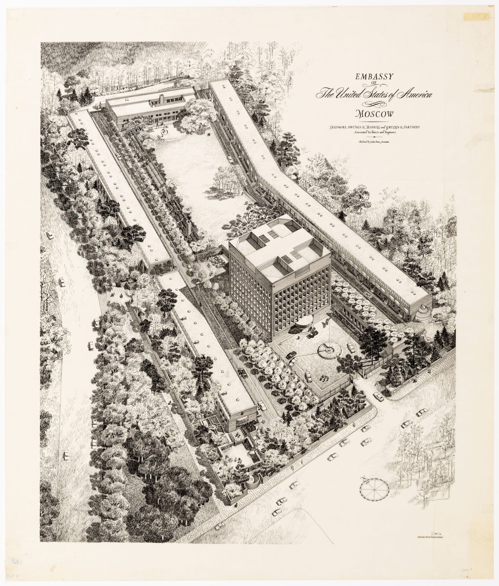 Carlos Diniz: United States Embassy, Moscow – Drawing Matter