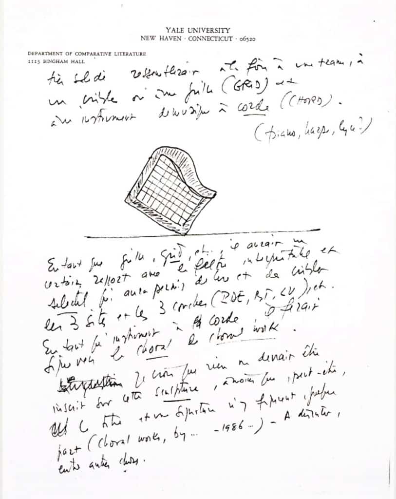 Derrida & Eisenman: Laugh(ing) of(f) the lyre – Drawing Matter