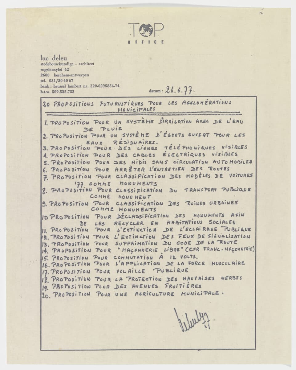 Luc Deleu & T.O.P. OFFICE: Future Plans, 1970–2020 (2021) – Review ...