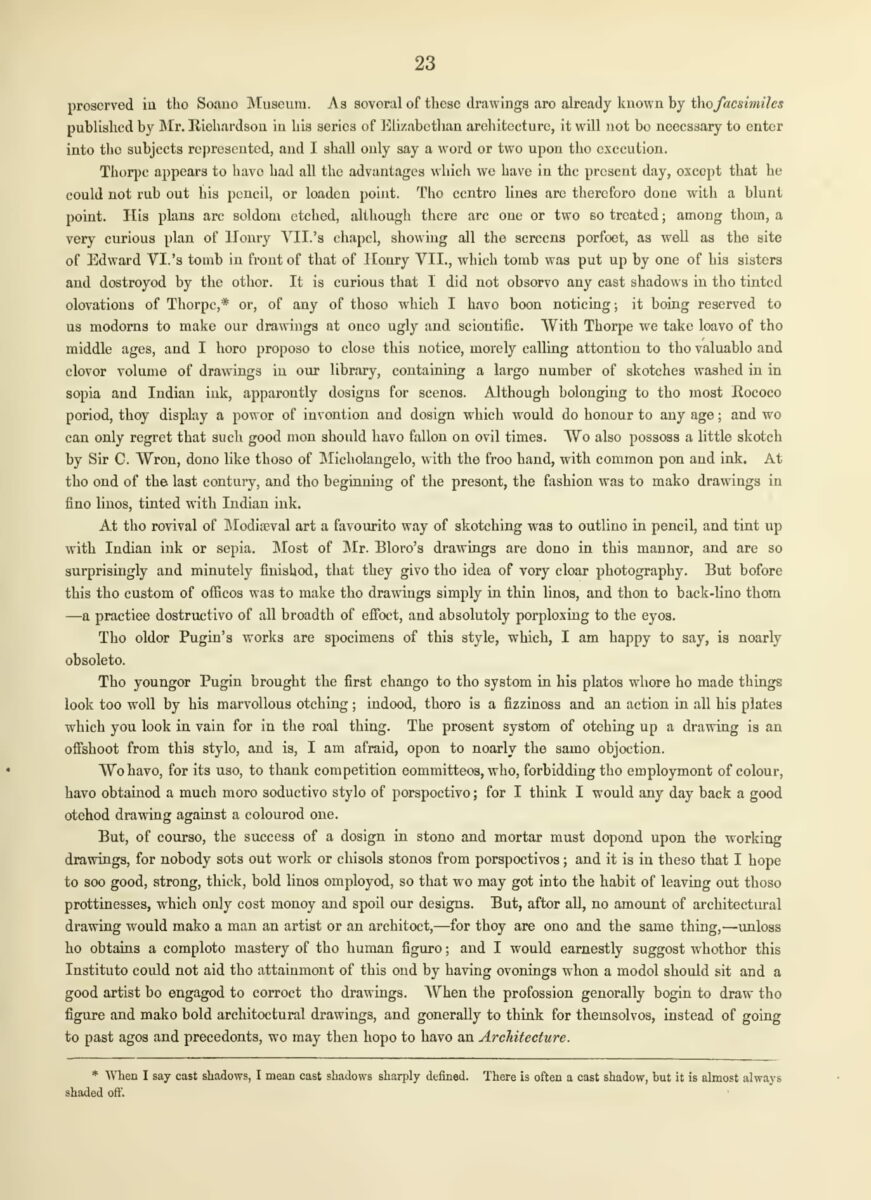 William Burges: Architectural drawing – Drawing Matter