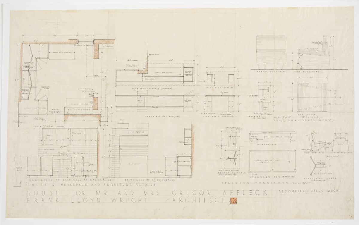 Collection Guide: Frank Lloyd Wright – Drawing Matter