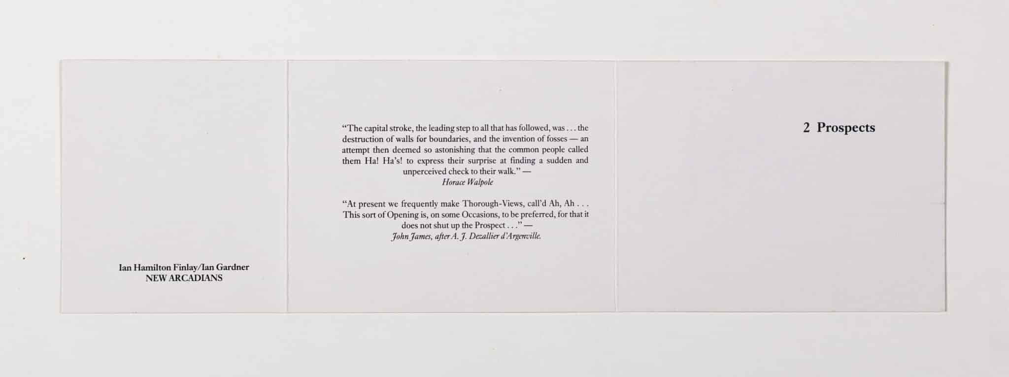 Collection Guide: Ian Hamilton Finlay – Drawing Matter